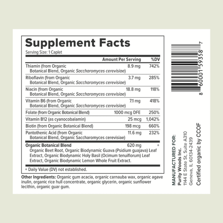 Organic B Complete - Purity Woods